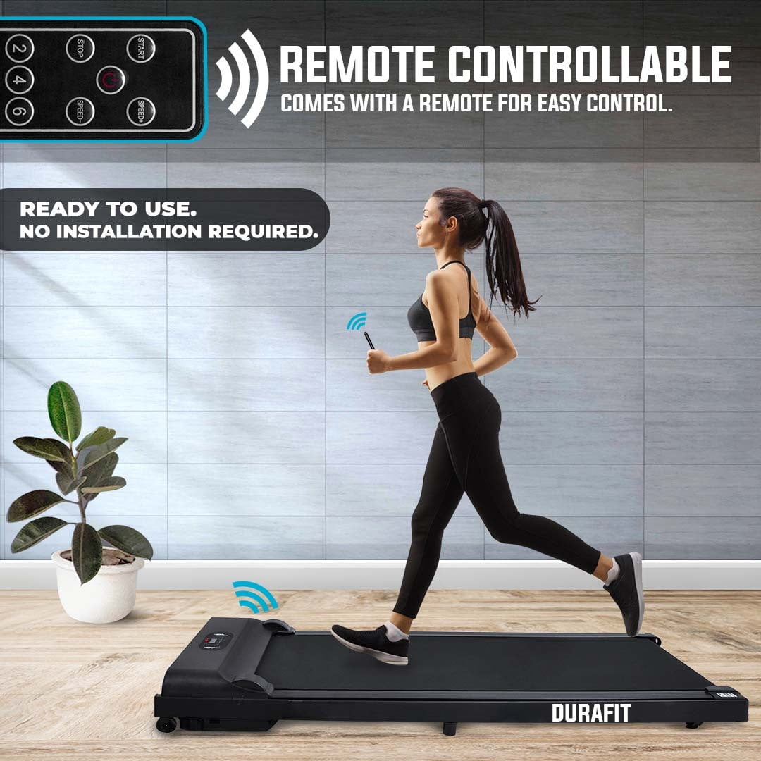 Durafit Efficio Black| 2.5 HP Peak DC Motorized Treadmill | Home ...