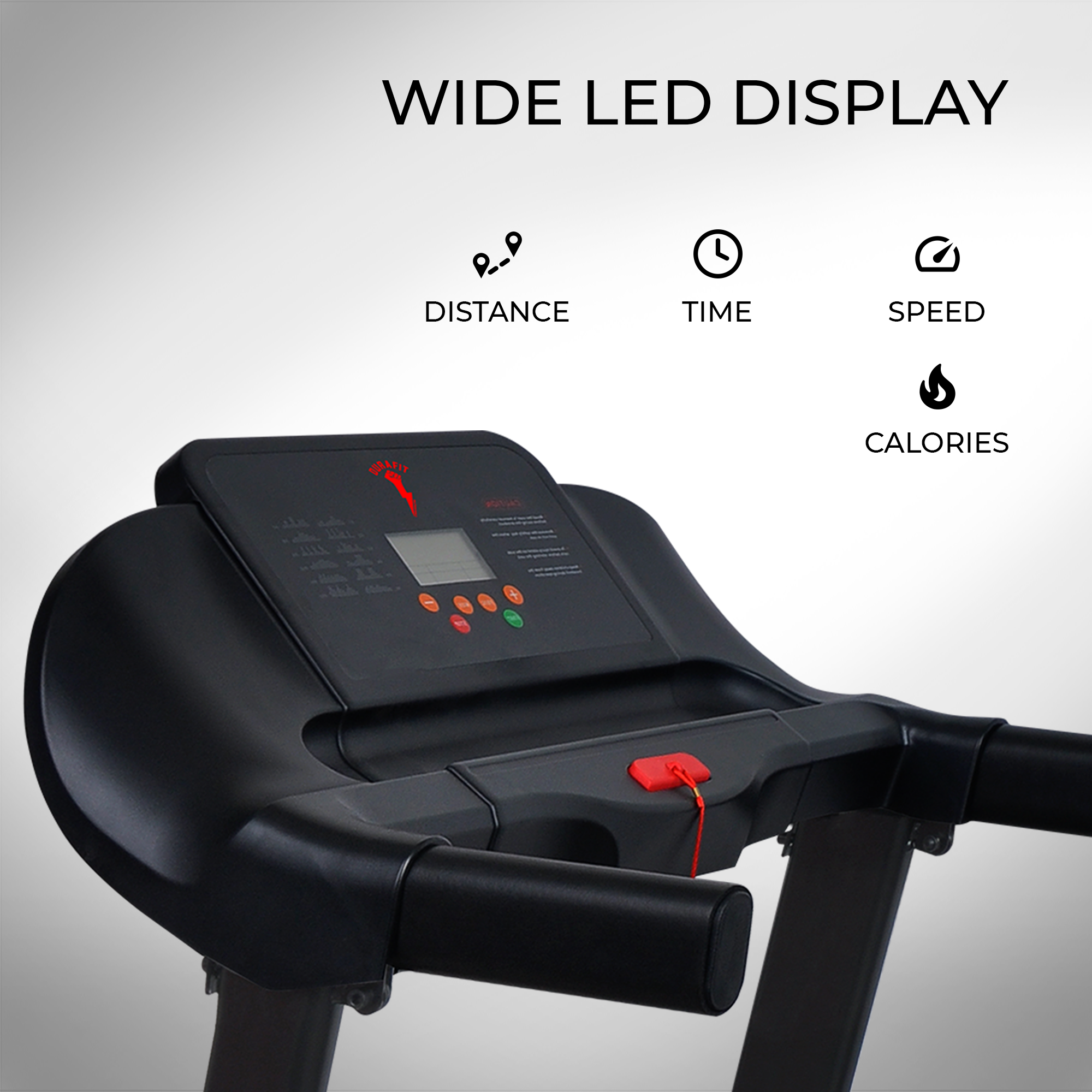 Durafit Serene | 3 HP Peak DC Motorized Treadmill | Home Cardio | Max ...