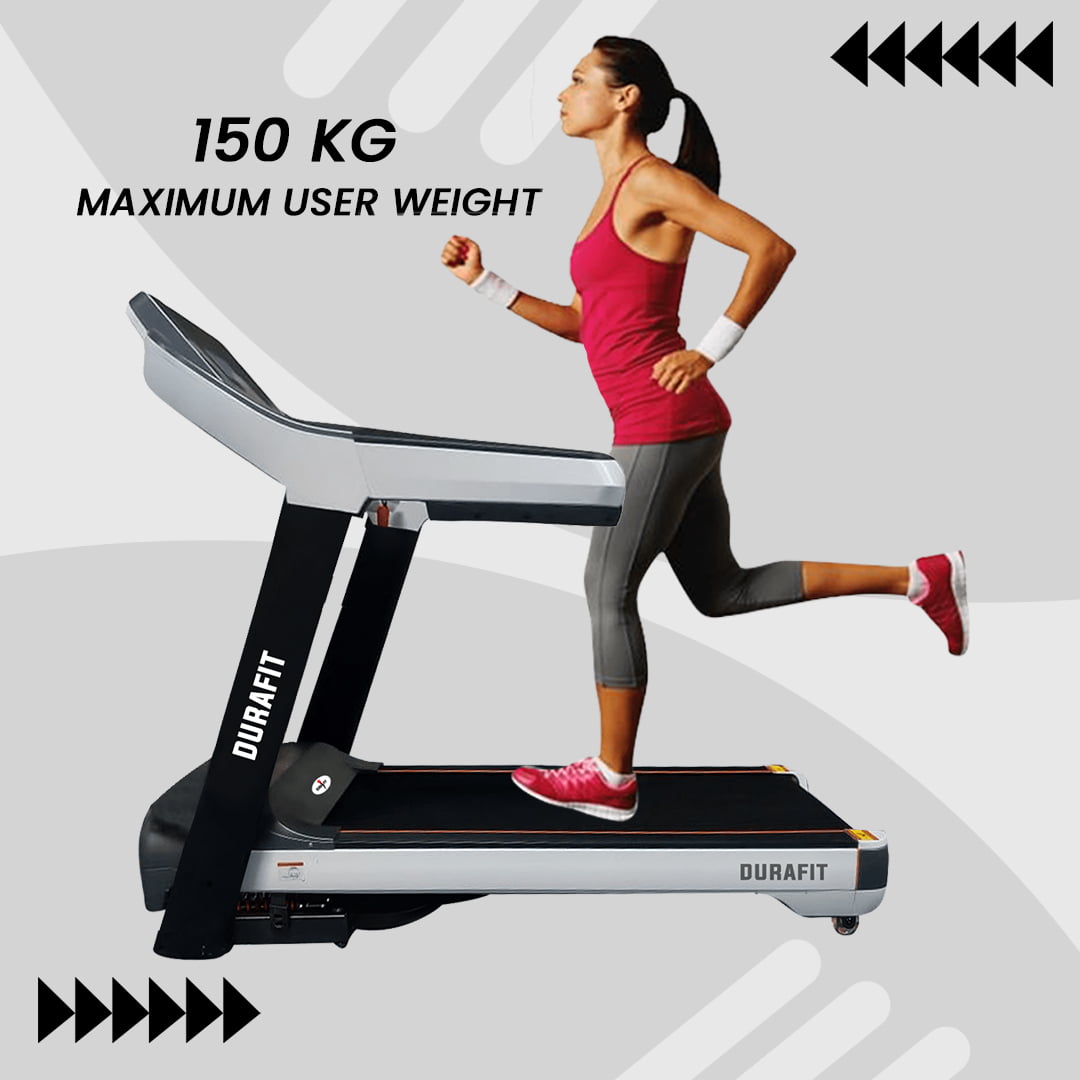 Durafit Focus | 7HP Peak DC Motorized Treadmill | Auto incline | Home ...