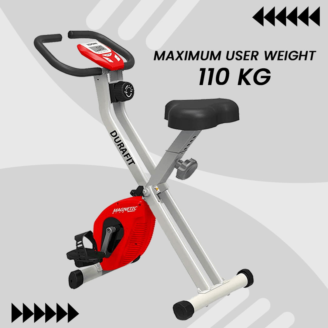 Durafit X Bike | Adjustable seat | Home workout | LCD display | Max ...
