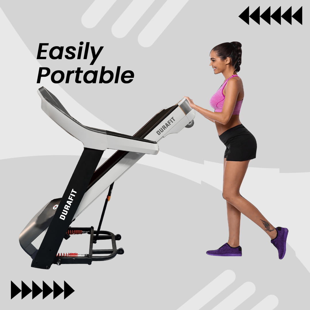 Durafit Focus | 7HP Peak DC Motorized Treadmill | Auto incline | Home ...