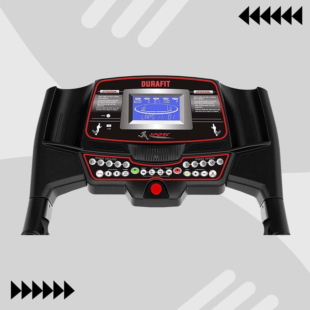 Durafit Rigor | 6 HP Peak DC Motorized Treadmill | Auto Incline | Home ...